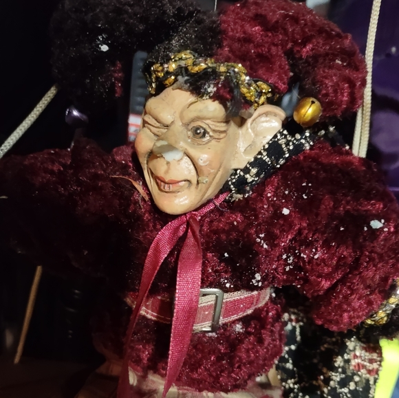 Other | Rare Scary Weird Creepy Circus Clown Winking Jester Figurine On ...